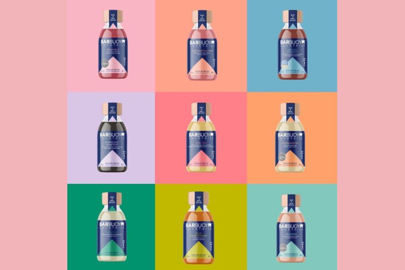 Brand and packaging refresh for Barbuoy Cocktails