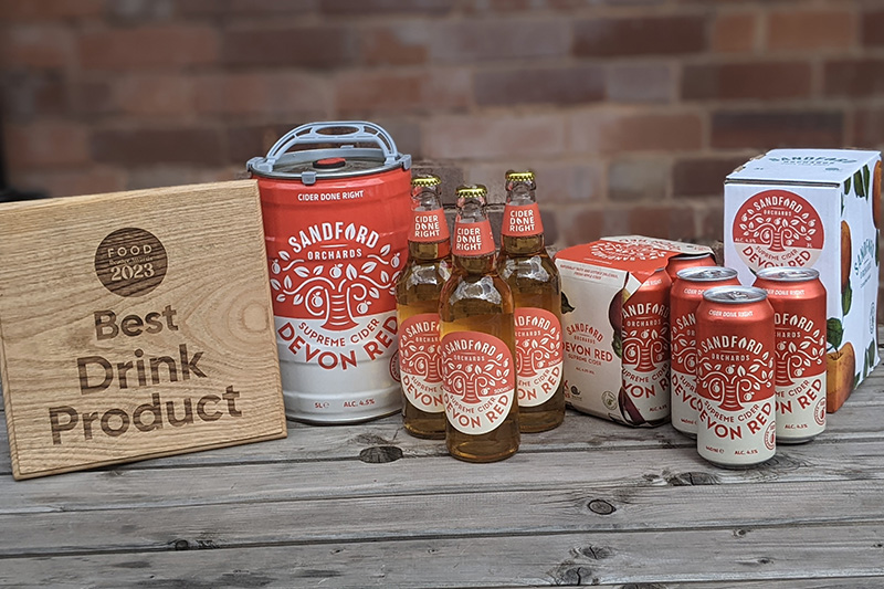Sandford Orchards’ Devon Red Cider wins best drink product at Food ...
