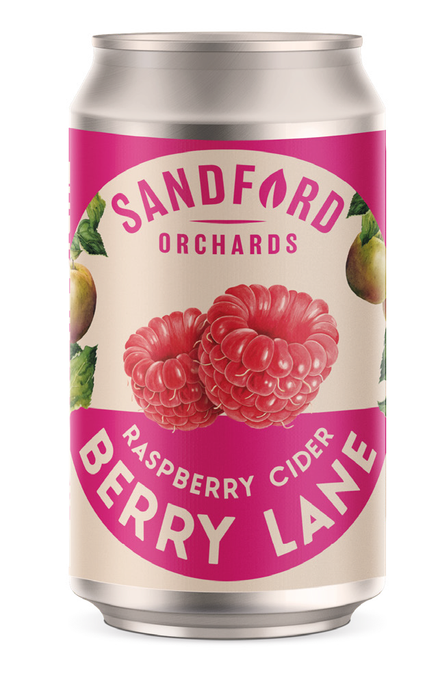 Sandford Orchards launches Berry Lane cider in a can