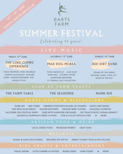 Darts Farm marks 55 years with Summer Festival celebration